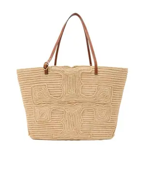 Tory Burch Hand-woven Tote Bag - Nude