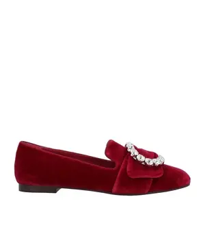 Dolce & Gabbana Embellished Velvet Loafers