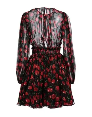 Dolce & Gabbana Colorful Chiffon Dress