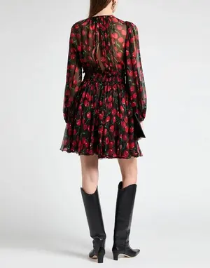Dolce & Gabbana Colorful Chiffon Dress