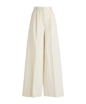 Max Mara Wide-leg Pinstriped Trousers