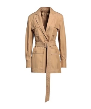 Max Mara Solid Color Canvas Jacket - Nude