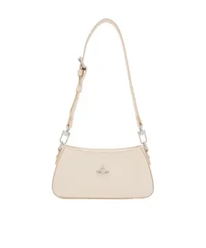 VIVIENNE WESTWOOD Casual Leather Shoulder Bag Nude