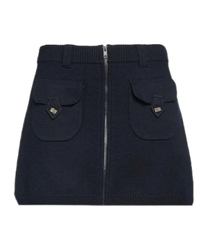 GANNI Knitted Mini Skirt