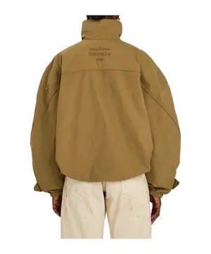 Acne Studios Logo-embroidered Zip-up Poplin Jacket