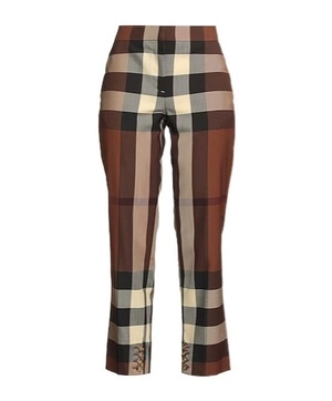 Burberry Tapered Plaid Twill Trousers