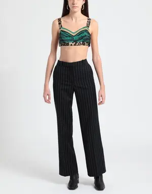 Dolce & Gabbana Jacquard Sweetheart Neckline Cropped Top