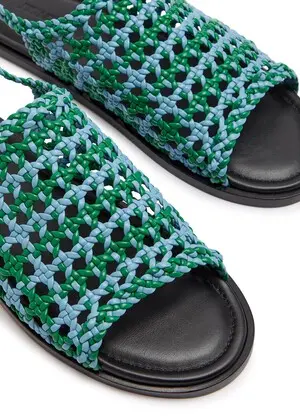 J.W.ANDERSON Net Woven Leather Sandals