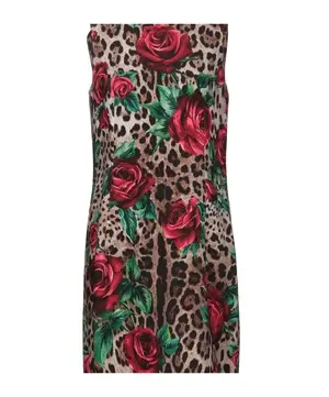 Dolce & Gabbana Leopard-print Bodycon Dress - Multicolor