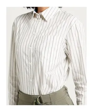 MAXCO. Max&co. Striped Long Sleeve Shirt With Classic Collar