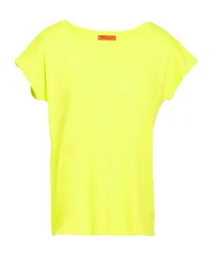 MAXCO. Short Sleeve Crew Neck T-shirt - Yellow