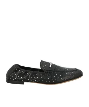Isabel Marant Étoile Leather Loafers With Studs - Black