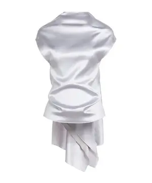 Sportmax Short Sleeve High Neck Top