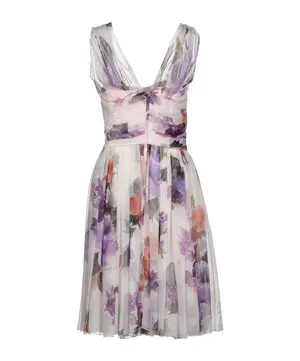 Dolce & Gabbana Sleeveless Floral Chiffon Dress
