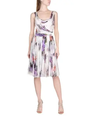 Dolce & Gabbana Sleeveless Floral Chiffon Dress