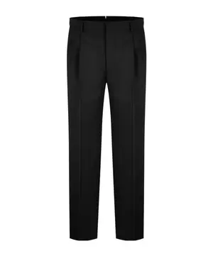 Prada Pleated Track Pants - Black