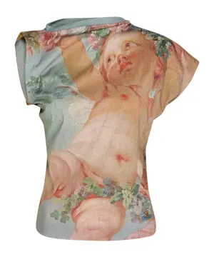 VIVIENNE WESTWOOD Printed Sleeveless Top - Nude