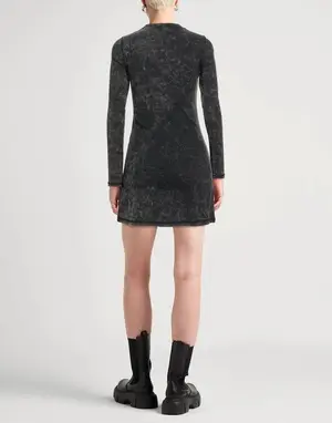 DIESEL® Bodycon Dress With Tie-dye And Embellished Logo