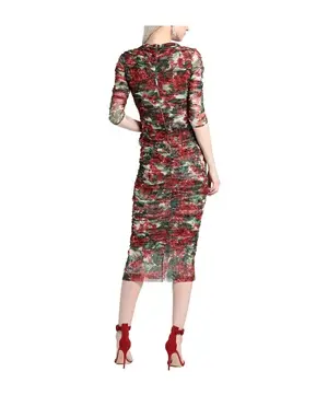 Dolce & Gabbana Floral Print Sheath Dress