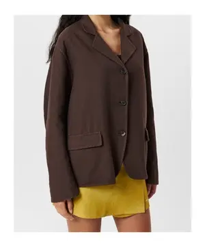 Prada Cotton Classic Collar Button Jacket