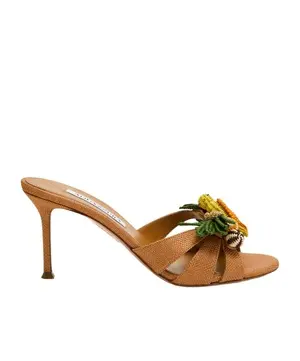 AQUAZZURA Versatile Woven Heeled Sandals - Brown