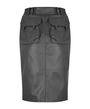 Saint Laurent Large Pocket Pencil Skirt