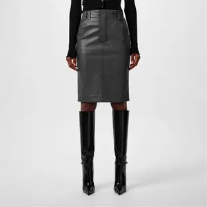 Saint Laurent Large Pocket Pencil Skirt