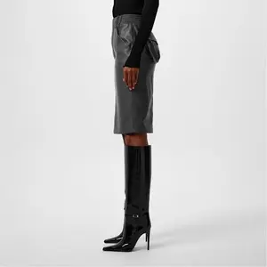 Saint Laurent Large Pocket Pencil Skirt