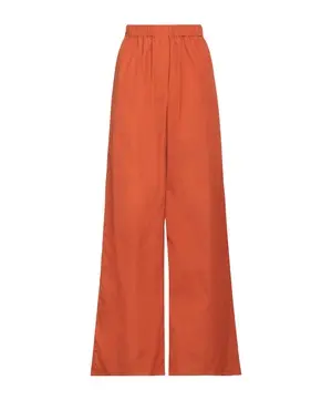 Max Mara Wide-leg Trousers With Embroidered Logo