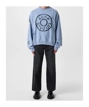 Acne Studios Four-pocket Wide-leg Denim Trousers