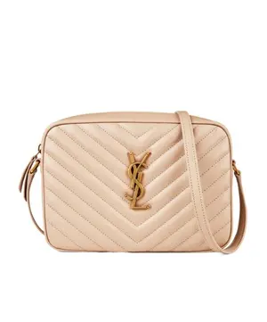 Saint Laurent Lou Camera Shoulder Bag - Nude