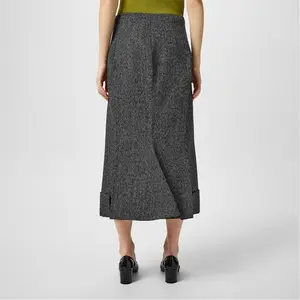 Prada Pleat Midi Skirt