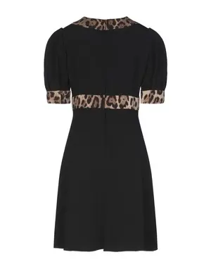 Dolce & Gabbana Solid Color V-neck Dress