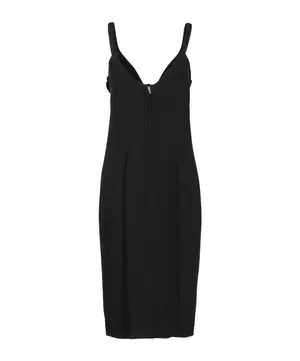 Dolce & Gabbana Solid Color Sleeveless Slim-fit Dress