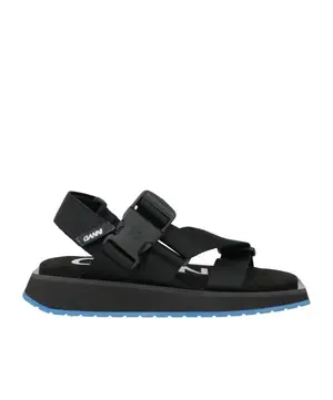 GANNI Simple One-strap Sandals - Black