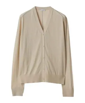Burberry V-neck Wool Cardigan
