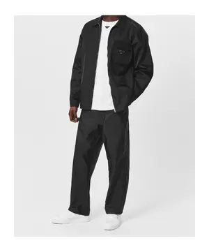 Prada Recycled Nylon Tapered Trousers