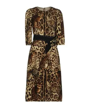 Dolce & Gabbana Midi Dress - Brown