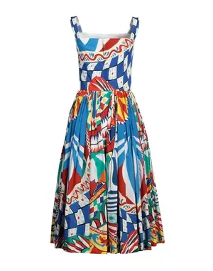 Dolce & Gabbana Sleeveless Pleated Midi Dress