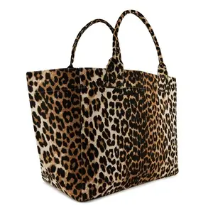 GANNI Logo Tote Bag - Black