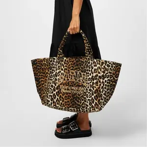 GANNI Logo Tote Bag - Black
