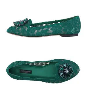 Dolce & Gabbana Embellished Lace Loafers