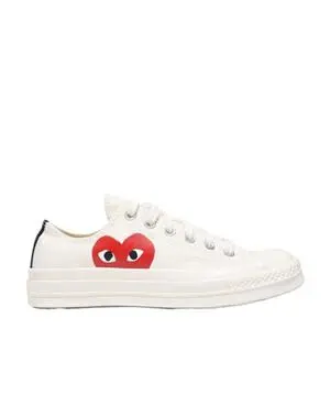 Play Comme Des Garcon Low-cut Casual Sneakers - White