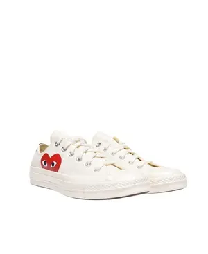 Play Comme Des Garcon Low-cut Casual Sneakers - White