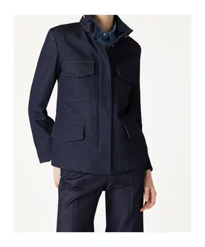 Loro Piana Traveller Denim Jacket - Ink Blue
