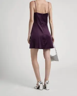 MAXCO. Embellished V-neck Slip Mini Dress