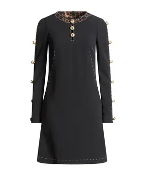 Dolce & Gabbana Embellished Crewneck Long Sleeve Dress