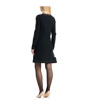 Dolce & Gabbana Embellished Crewneck Long Sleeve Dress