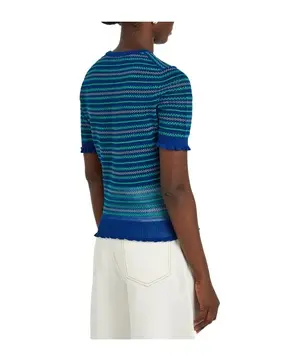 J.W.ANDERSON Fair Isle Sheer Cotton-blend Top