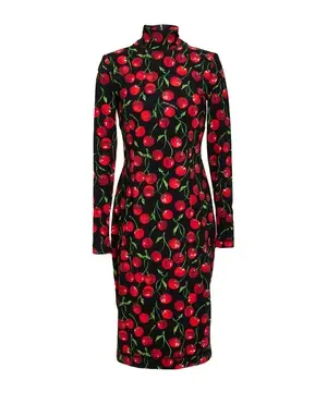 Dolce & Gabbana Printed Long Sleeve Dress